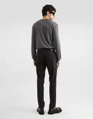 Dolce & Gabbana Bi-stretch Wool Canvas Trousers