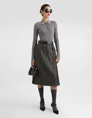 Dolce & Gabbana Ribbed Wool Pullover - Grey
