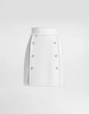 White Tweed Skirts