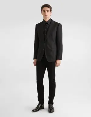 Dolce & Gabbana Single-breasted Taormina Wool Jacket - Black