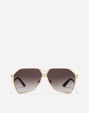 Dolce & Gabbana Sunglasses With Metal Frame - Gold