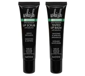 Whish Tinted Lip Balm & Lip Scrub Duo