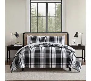 Eddie Bauer Saddle Mountain Plaid King Comforte R Set - One-color