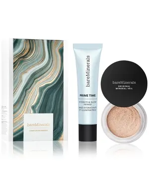 BAREMINERALS 2-pc. Complexion Heroes Prime & Set Duo Full Size Primetime Hydrate  Glow Primer
