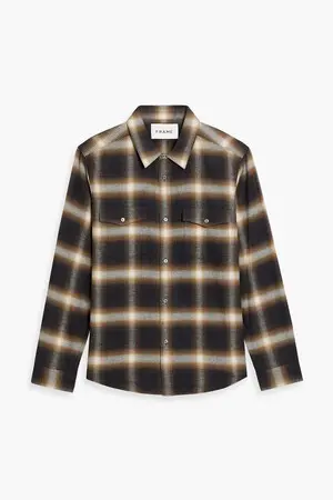 FRAME Checked Cottonflannel Shirt