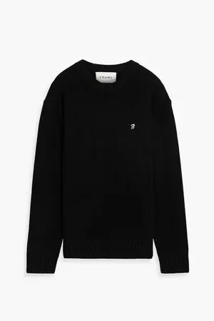 FRAME Embroidered Cashmere Sweater