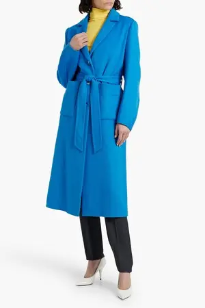 Diane Von Furstenberg Wool-felt Nene Coat - Azure