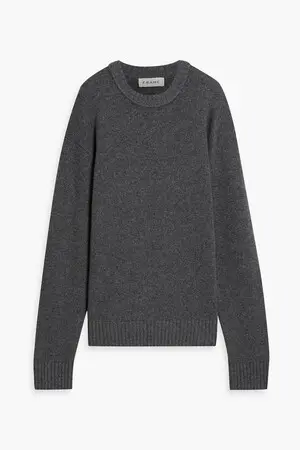 FRAME Wool And Cashmere-blend Sweater - Dark Gray