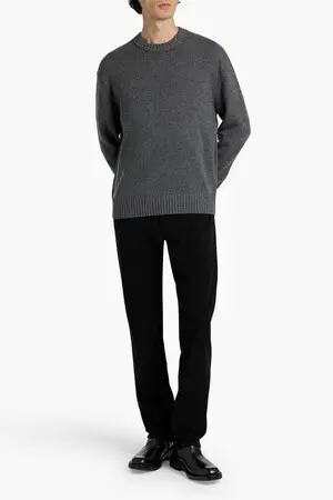 FRAME Wool And Cashmere-blend Sweater - Dark Gray