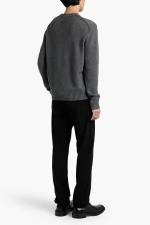 FRAME Wool And Cashmere-blend Sweater - Dark Gray
