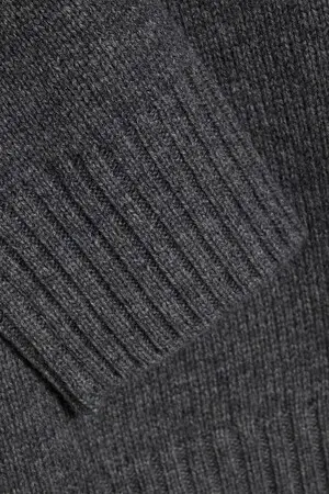 FRAME Wool And Cashmere-blend Sweater - Dark Gray