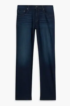 Paige Normandie Whiskered Denim Jeans - Dark Denim