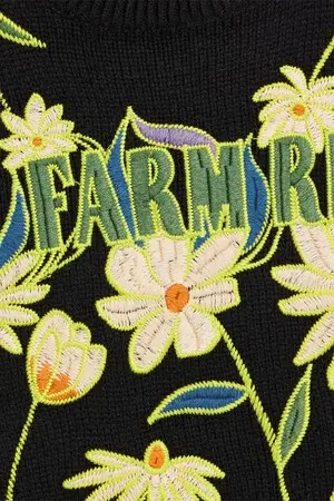 Farm Rio Embroidered Knitted Sweater