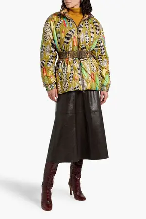 Farm Rio Reversible Printed Quilted Shell Jacket