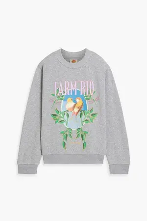 Farm Rio Printed Fleece Sweatshirt