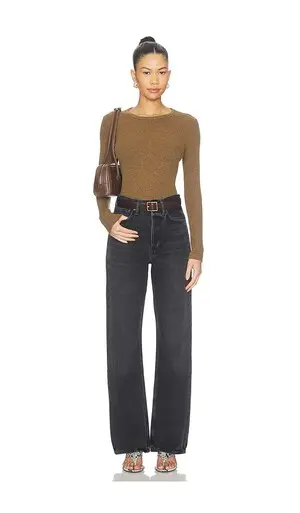 AGOLDE Delphi Slim Tee - Brew