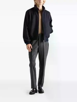 Prada Raglan-sleeve Ribbed Jacket