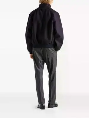 Prada Raglan-sleeve Ribbed Jacket