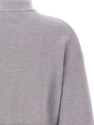 Victoria Beckham High-neck Zip-front Sweatshirt
