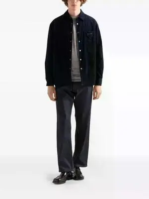 Prada Corduroy Patch-pocket Shirt