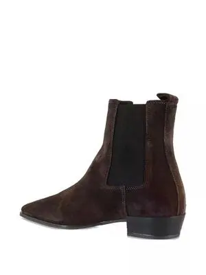 COPENHAGEN  30mm Elastic-side Pointed-toe Suede Boots