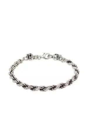 Emanuele Bicocchi Rope Chain Skull Bracelet