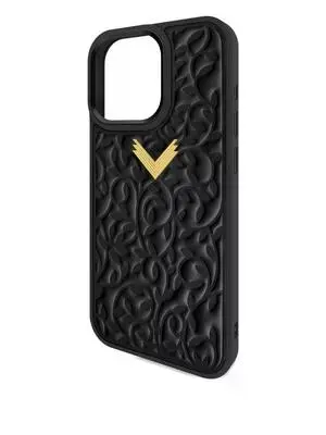 VELANTE Floral-embossed Iphone 16 Pro Phone Case