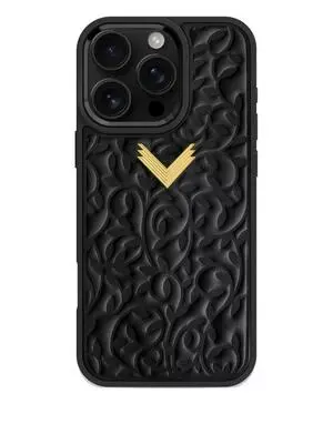 VELANTE Floral-embossed Iphone 16 Pro Phone Case