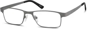 Zenni Rectangle Full Rim Eyeglasses - Gray