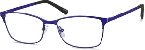 Zenni Rectangle Full Rim Eyeglasses - Indigo