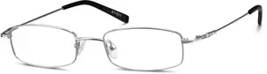 Zenni Rectangle Full Rim Eyeglasses - Silver