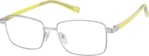 Zenni Rectangle Full Rim Frame - Silver