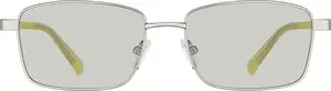 Zenni Rectangle Full Rim Frame - Silver