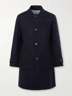 Eleventy Reversible Wool-felt Coat
