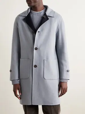 Eleventy Reversible Wool-felt Coat