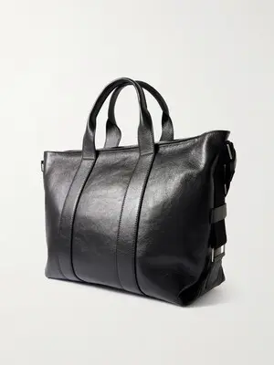 METIER Racer Full-grain Leather Tote Bag