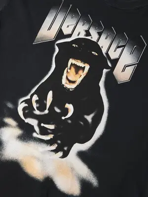 Versace Re-edition Panther Printed Cotton-jersey T-shirt