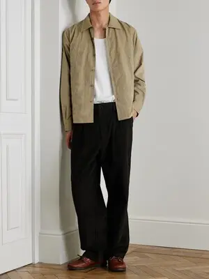 KARDO Chintan Embroidered Cotton Shirt - Neutrals