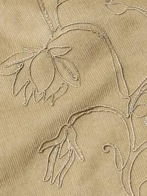 KARDO Chintan Embroidered Cotton Shirt - Neutrals