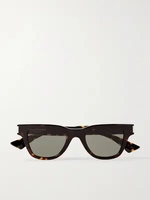 Saint Laurent Jacques D-frame Sunglasses - Brown