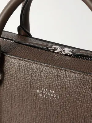 Smythson Full-grain Leather Briefcase
