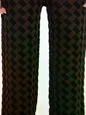 YANYAN Basket-weave Cropped Trousers