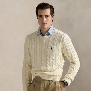 Men's White Knit Sweaters