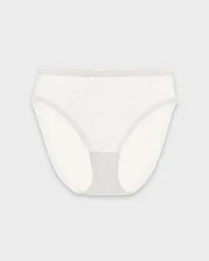 EBY High Cut Panties, Seamless - Pearl Sheer