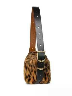 Zadig&Voltaire Small Jane Leopard Print Shoulder Bag - Brown