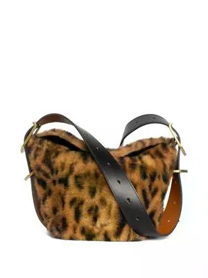 Zadig&Voltaire Small Jane Leopard Print Shoulder Bag - Brown