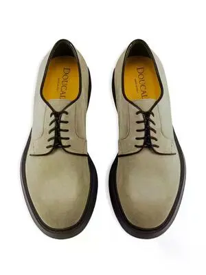 DOUCAL'S Lace-up Suede Derby Shoes - Neutrals