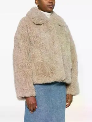 YVES SALOMON Teddy Collared Jacket