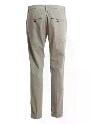 DONDUP Turn-cuff Logo-detail Pants - Neutrals