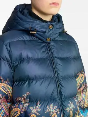 Etro Paisley-print Hooded Down Coat